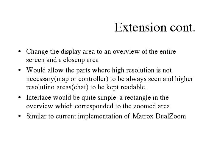 Extension cont.